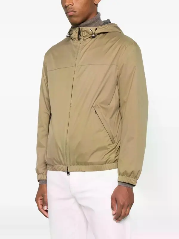 Canali Zip-fastening Hooded Jacket