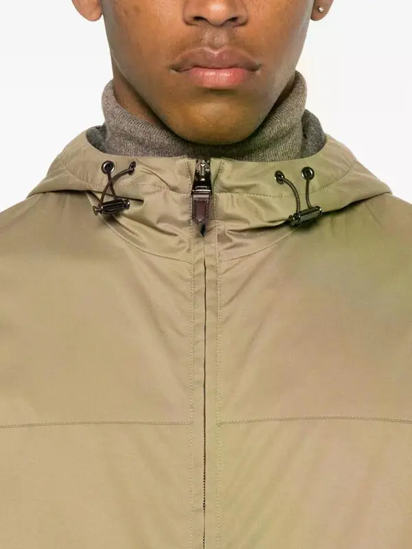 Canali Zip-fastening Hooded Jacket