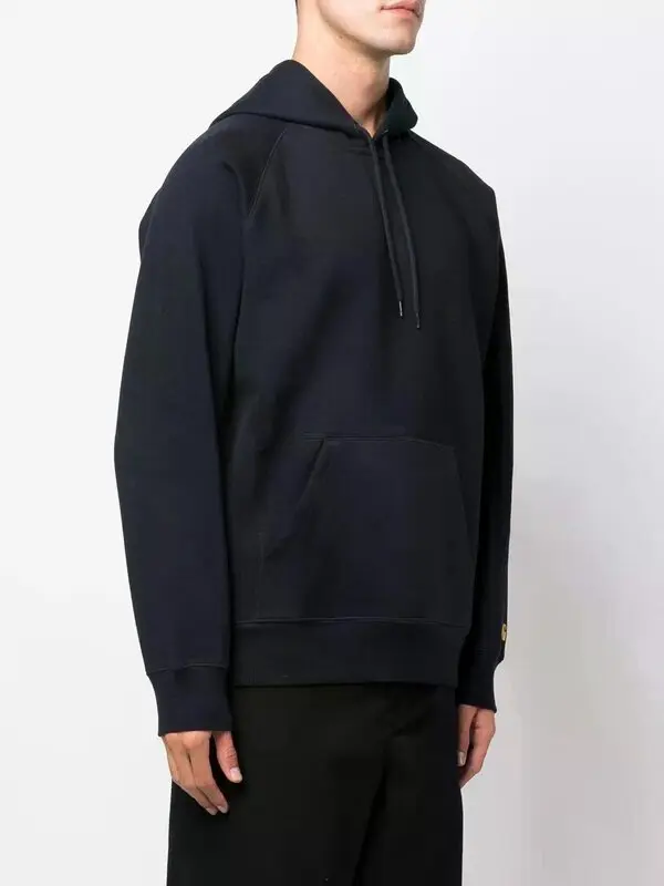 Carhartt Work In Progress Embroidered Logo Detail Hoodie - Blue