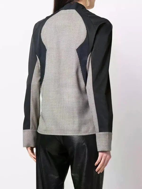 KIKO KOSTADINOV Two-tone Houndstooth Blouse