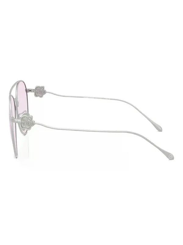 Giorgio Armani Round Frame Embellished Sunglasses