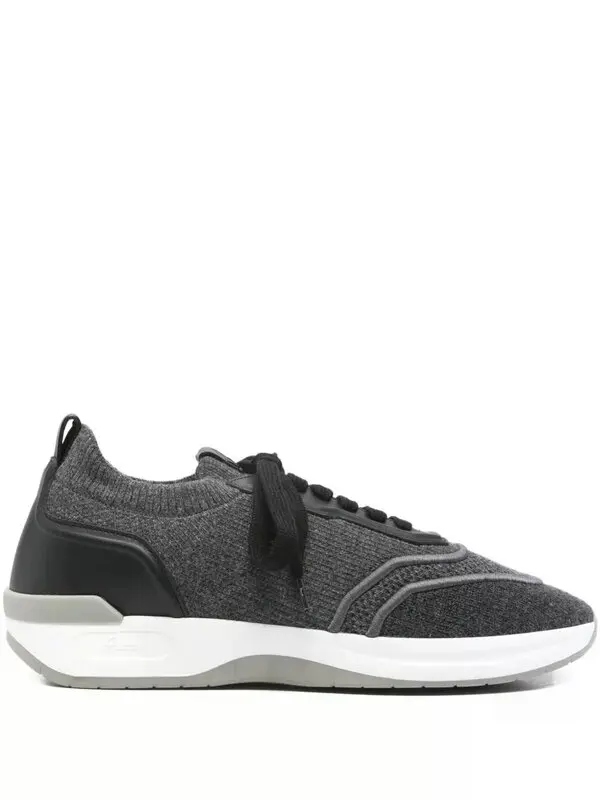 Brioni Panelled Lace-up Sneakers - Grey
