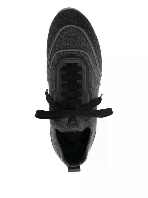 Brioni Panelled Lace-up Sneakers - Grey