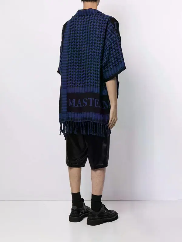 MASTERMIND WORLD Geometric Logo-print Cotton Shirt