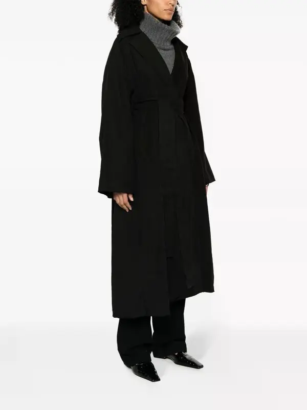 QUIRA Belted Cotton Blend Trench Coat