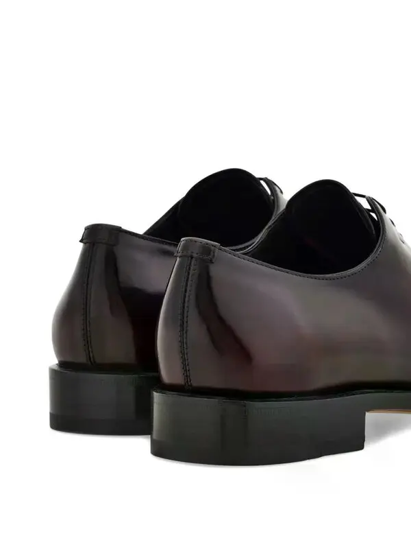 FERRAGAMO Crocodile Print Tramezza Oxford Shoes