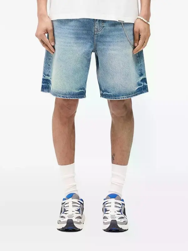 REPRESENT Denim Shorts With Embroidered Pocket Detail