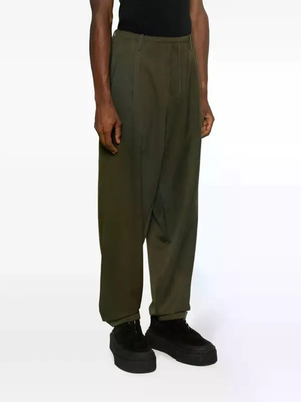 MAGLIANO Drop-crotch Virgin Wool Trousers