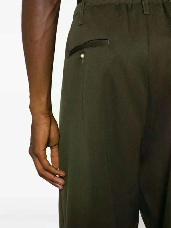 MAGLIANO Drop-crotch Virgin Wool Trousers