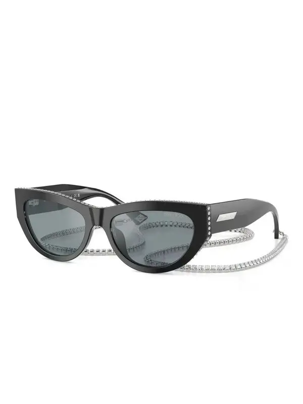 JIMMY CHOO Crystal Embellished Cat-eye Sunglasses