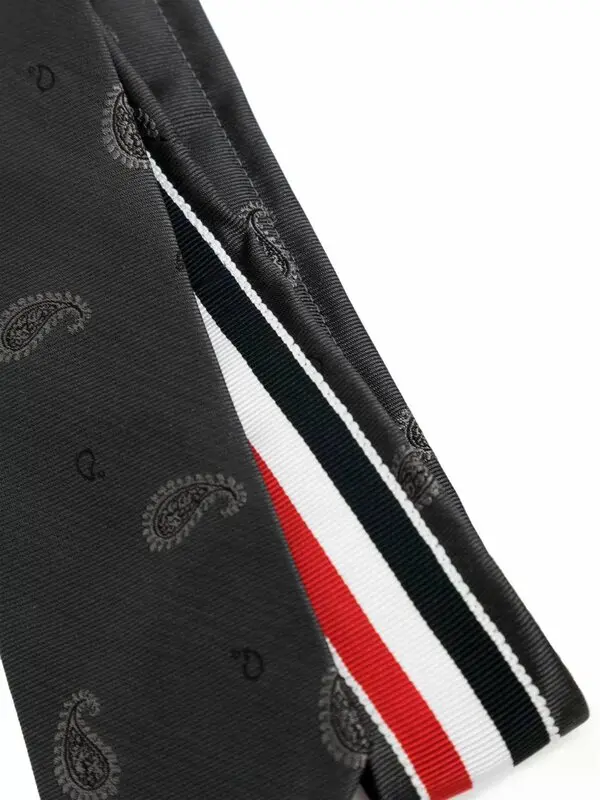 Thom Browne Paisley Jacquard Silk Neck Tie