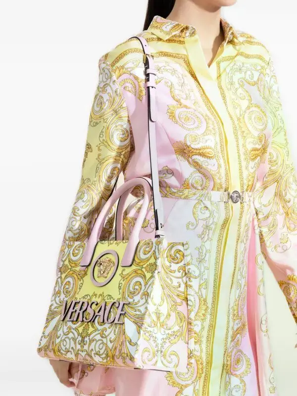 Versace Small La Medusa Printed Tote Bag