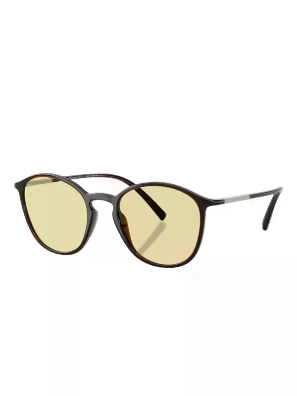 Giorgio Armani Metal Round Sunglasses - Brown