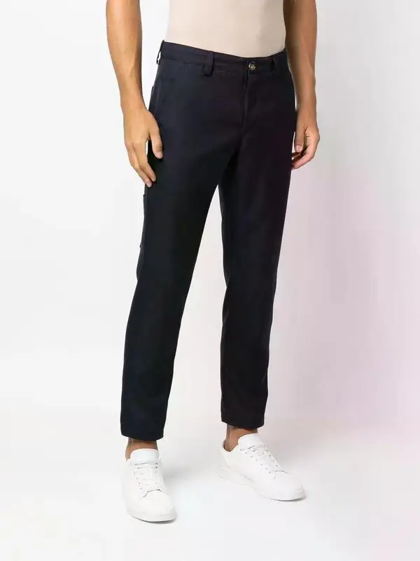 PT TORINO Mid-rise Tapered Ankle-length Trousers