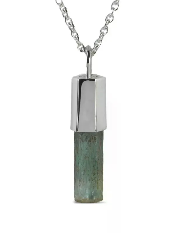PARTS OF FOUR Talisman Aquamarine Necklace - Silver