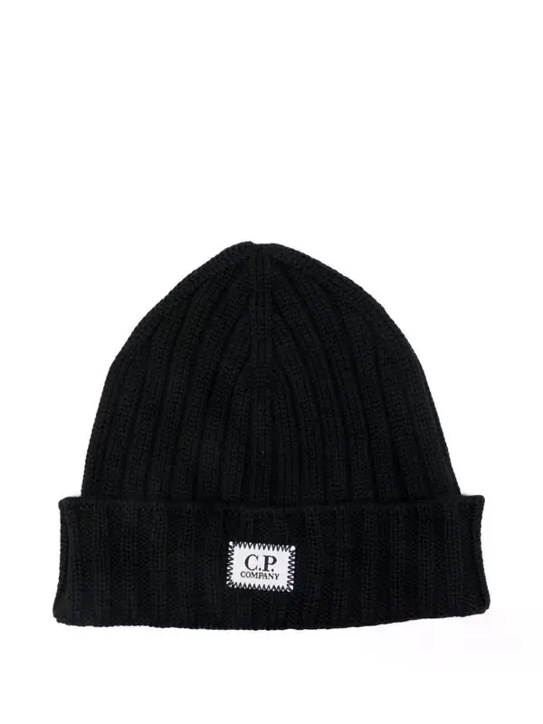C.P. COMPANY Logo-patch Beanie