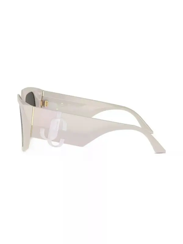 JIMMY CHOO Square Frame Sunglasses - White