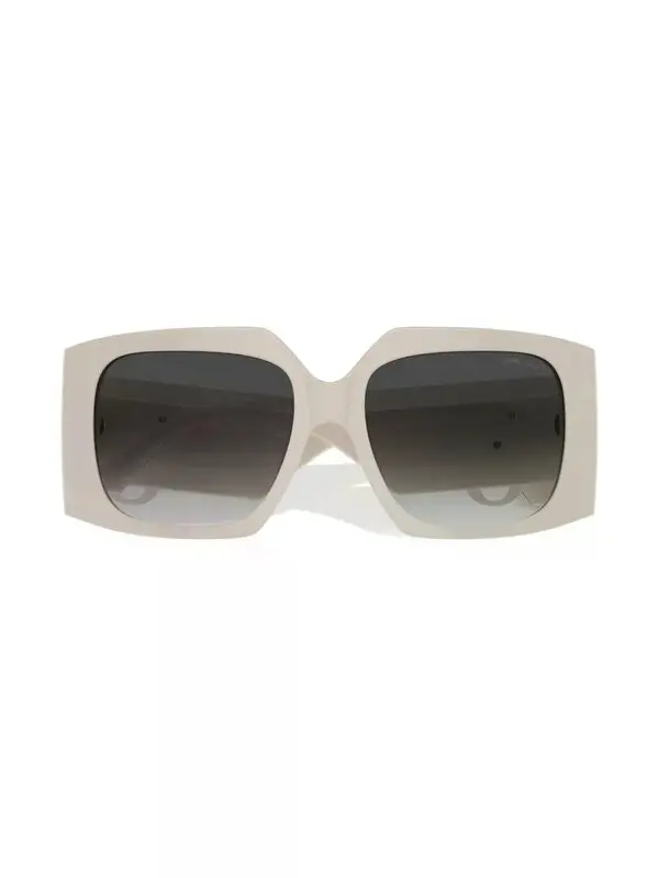 JIMMY CHOO Square Frame Sunglasses - White