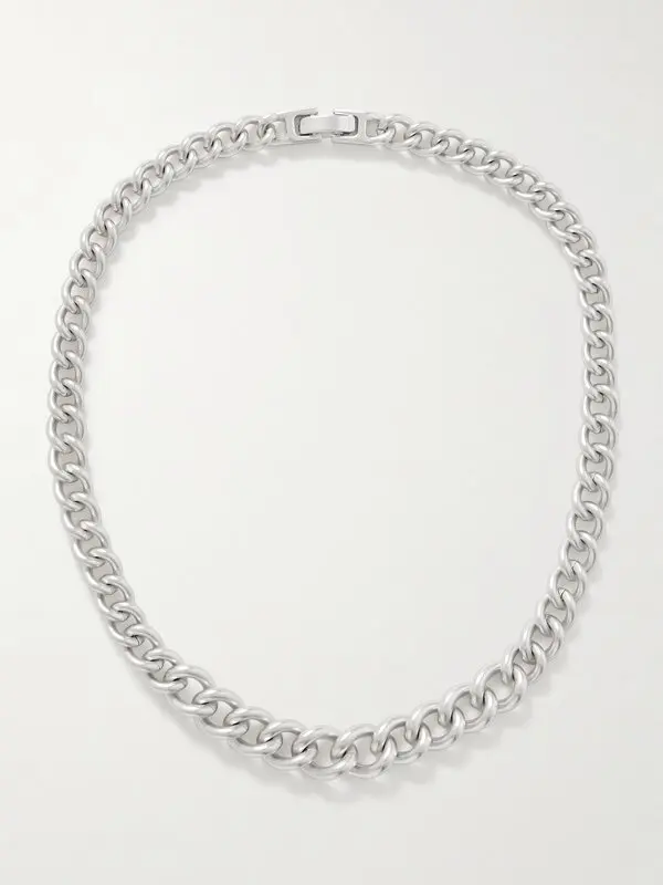ROXANNE ASSOULIN The Graduated-tone Link Necklace - Silver