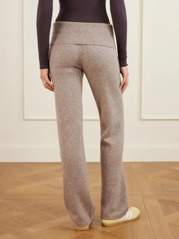 SKIMS Cashmere & Wool Blend Straight-leg Trousers