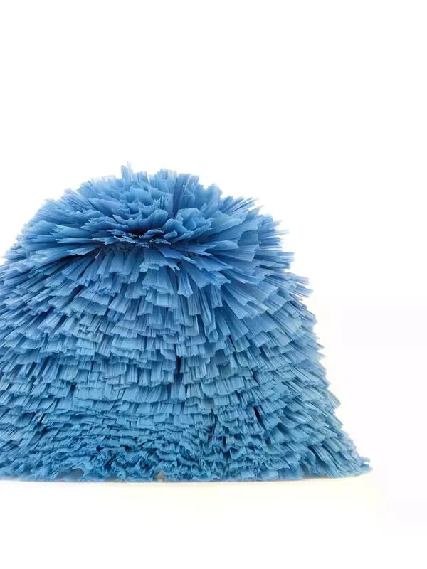 Prada Logo-plaque Hat - Blue