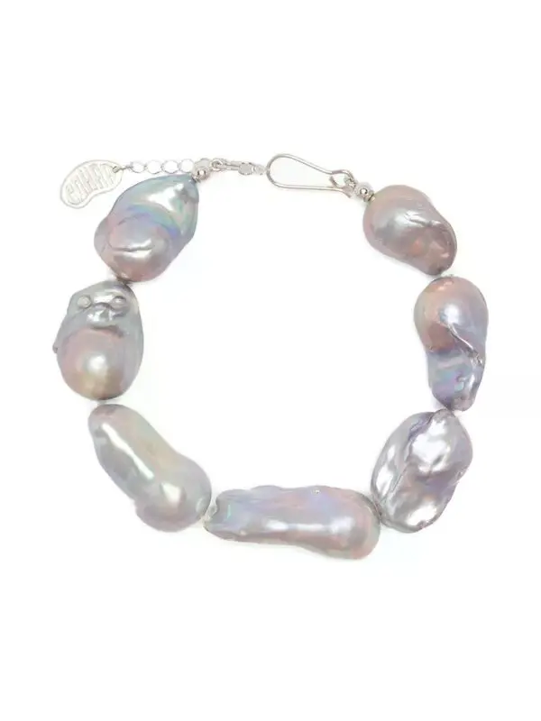 GOHAR WORLD Sterling Host Pearl Bracelet - Silver