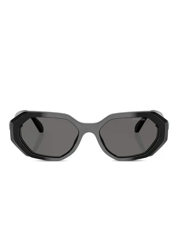 SWAROVSKI Geometric-frame Sunglasses - Black
