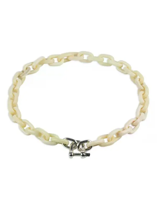 PARTS OF FOUR Sterling Chain-link Necklace With Charm Detail - Silver