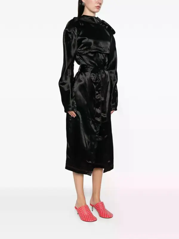 ZOMER Belted Button Midi Dress