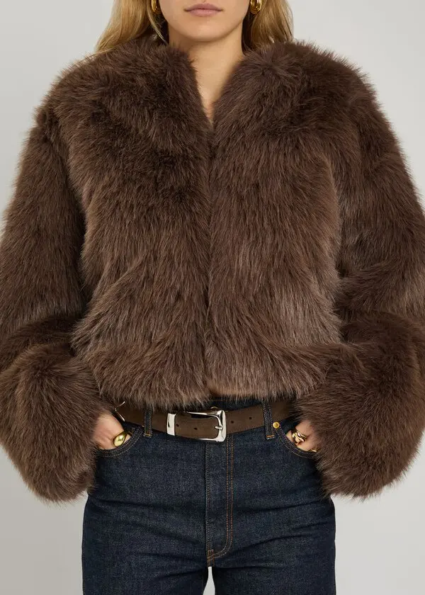 Khaite Benny Suede Belt - Brown