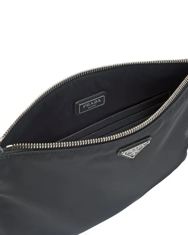 Prada Re-nylon And Saffiano Leather Pouch