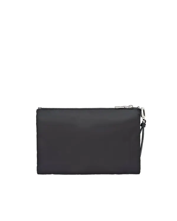 Prada Re-nylon And Saffiano Leather Pouch