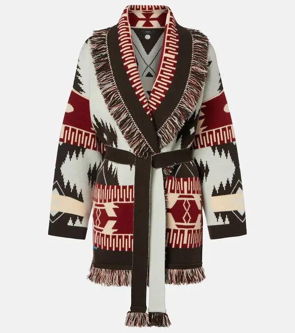 Alanui Icon Jacquard Cashmere Cardigan