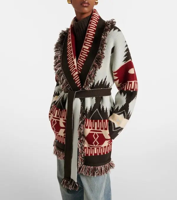 Alanui Icon Jacquard Cashmere Cardigan