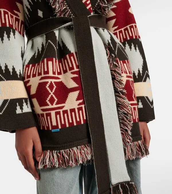 Alanui Icon Jacquard Cashmere Cardigan