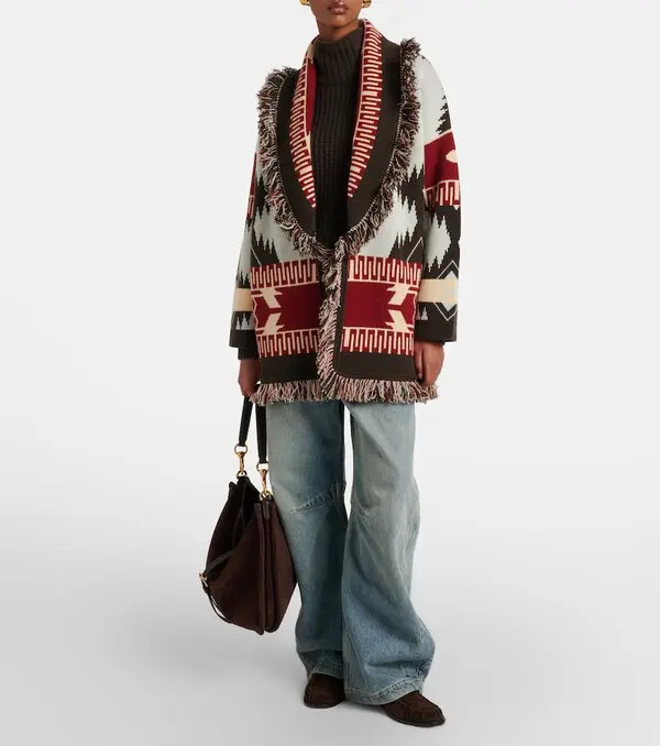 Alanui Icon Jacquard Cashmere Cardigan