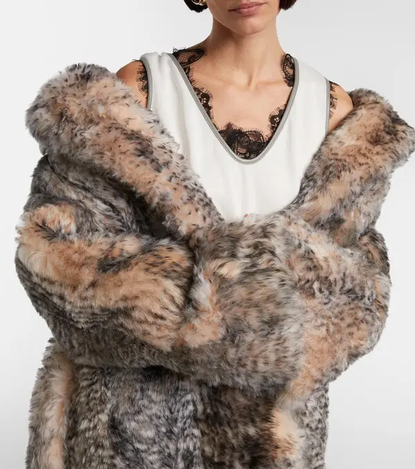 JACQUES WEI Shearling Wrap Coat