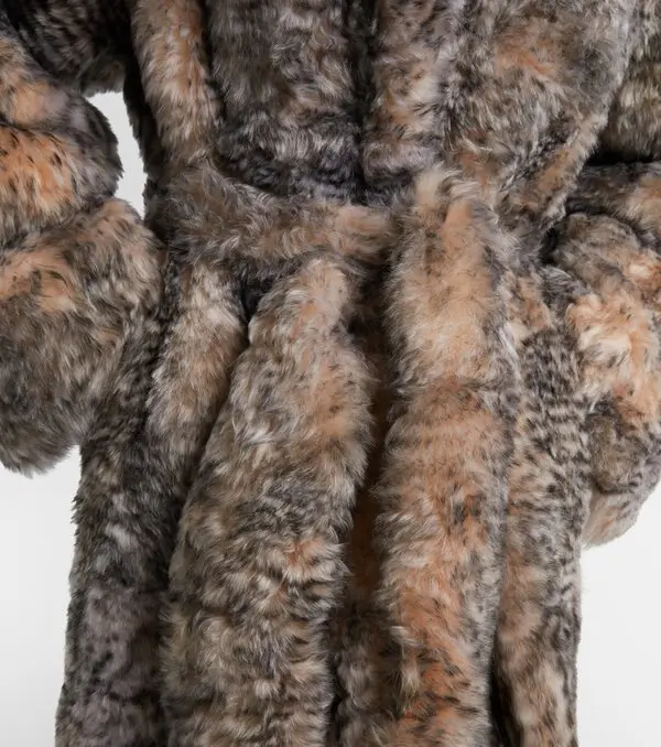 JACQUES WEI Shearling Wrap Coat