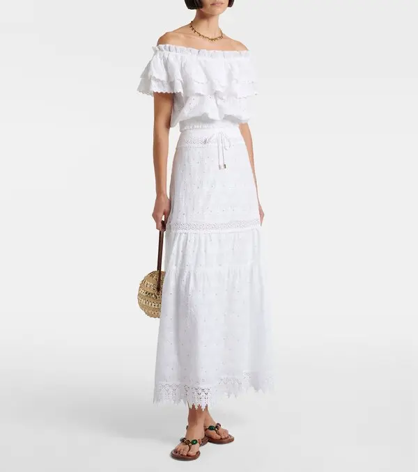 Melissa Odabash Alessia Cotton Maxi Skirt