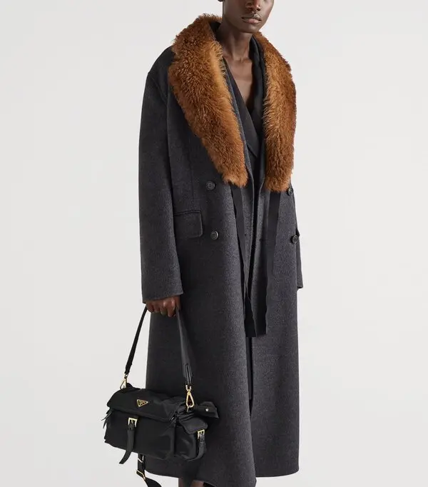 Prada Wool-cashmere Double-breasted Coat