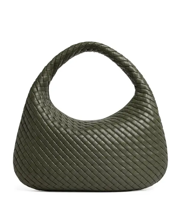 Bottega Veneta Intrecciato Leather Veneta Shoulder Bag - Green