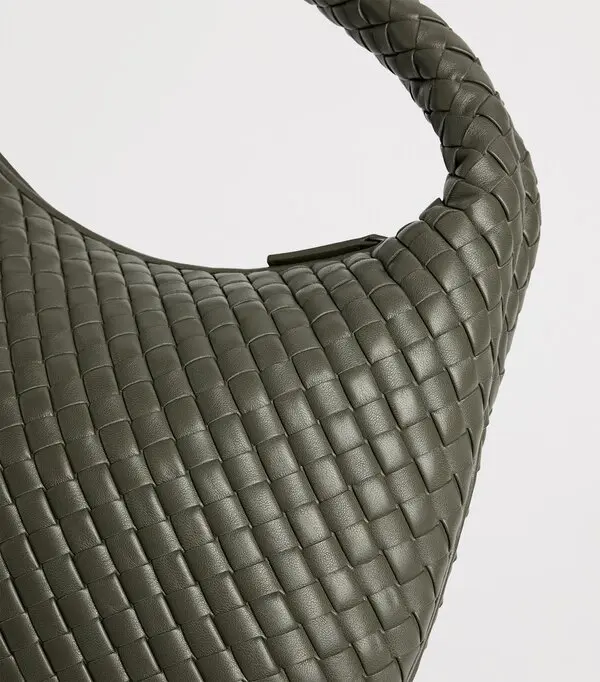 Bottega Veneta Intrecciato Leather Veneta Shoulder Bag - Green