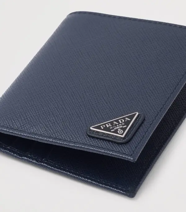 Prada Saffiano Leather Logo Wallet