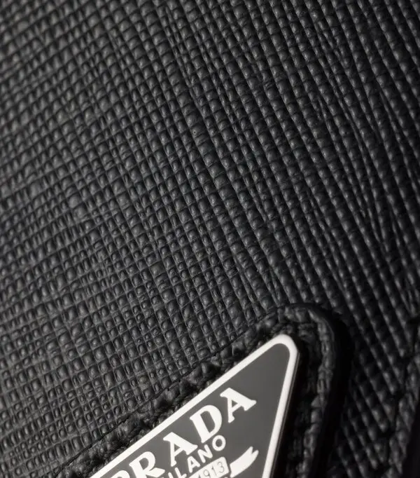 Prada Saffiano Leather Badge Holder
