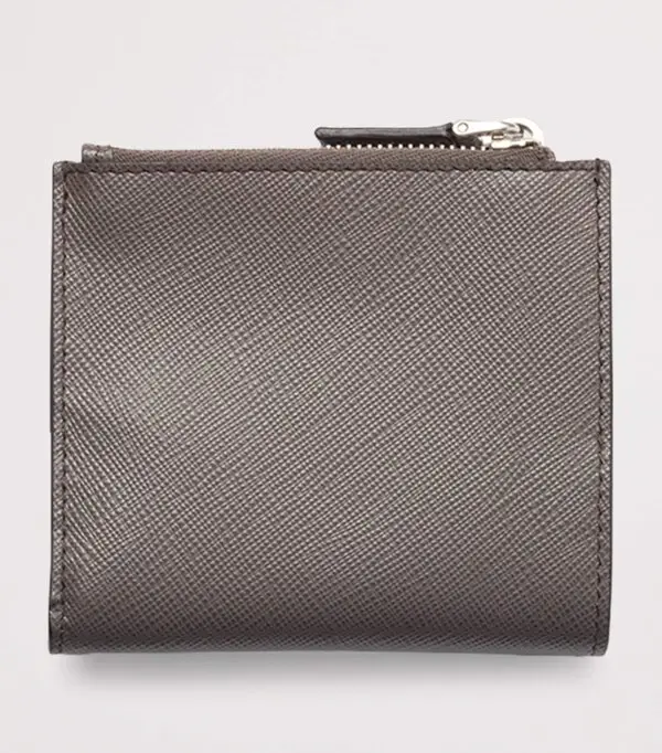 Prada Saffiano Leather Triangle Wallet
