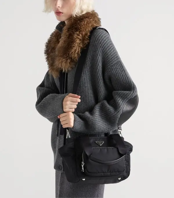 Prada Re-nylon Tote Bag - Black