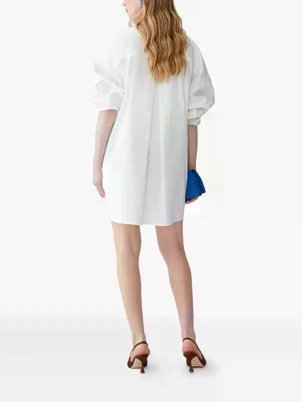 Carolina Herrera Embroidered Cotton Shirt - White