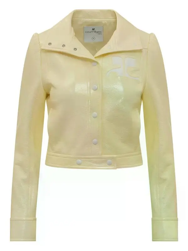 COURREGES Logo-detail Jacket - Yellow