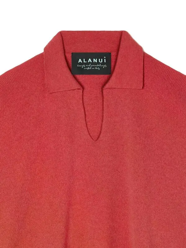 Alanui Polo-collar Sweater - Red