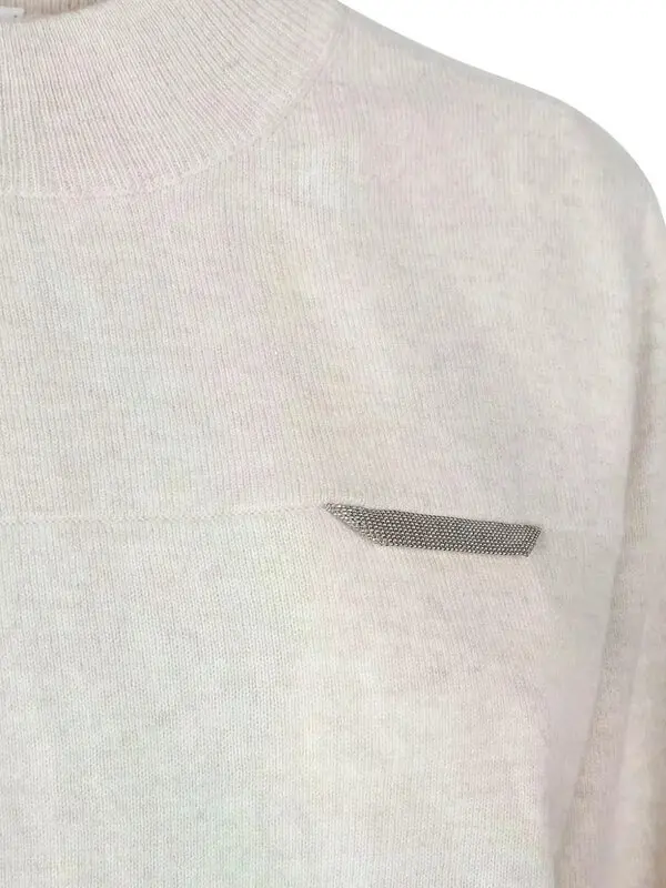 Brunello Cucinelli Monile Cashmere Turtleneck Sweater